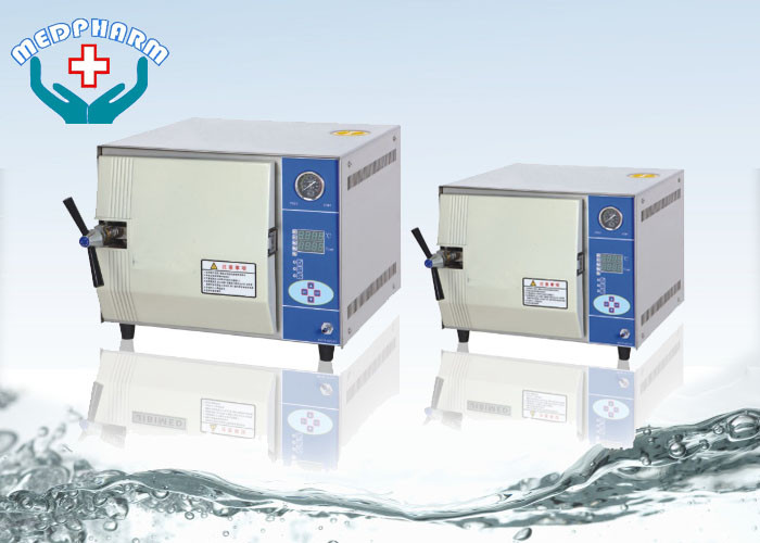 LED Digital Display Medical Autoclave Sterilizer With Steam Water Inner ...