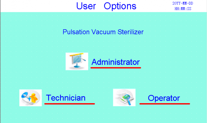 Floor Loading Automatic Autoclave Steam Sterilizer With 3 Levels Passports